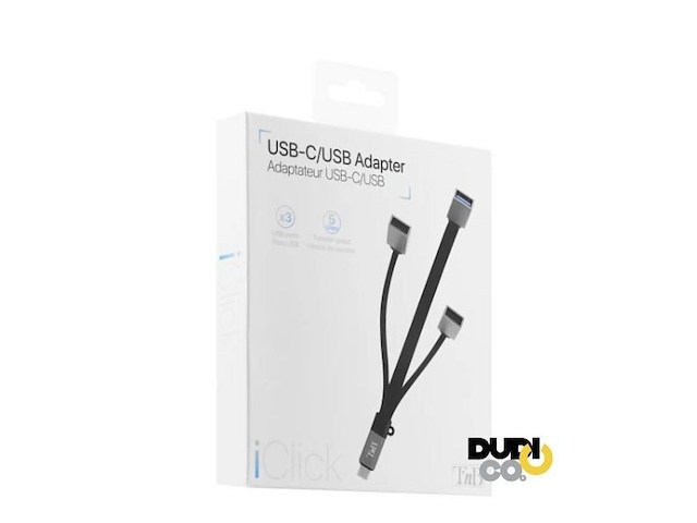 TNB TCM3USBF RAZDELNIK USB-C NA USB-A X3, DIZAJN Aluminijum