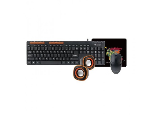 MEETION C105 Set 4U1: ŽIČNA TASTATURA, MIŠ, PODLOGA, ZVUČNICI