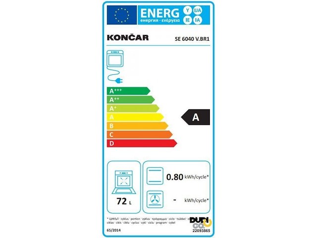 KONČAR SE 6040 V.BR1 Šporet