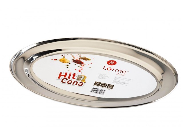 LORME BASIC Inox oval za hranu 40CM