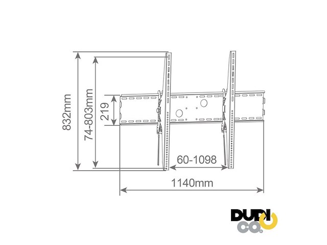 HOLMIOS 55026 ZIDNI TV Nosač 60 - 100, DO 100KG