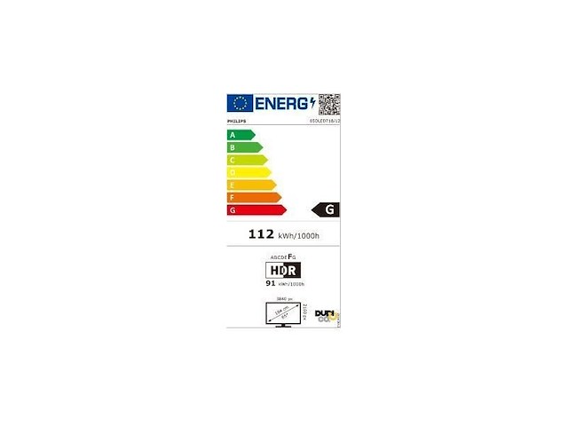 PHILIPS 65OLED718/12 120HZ AMBILIGHT SMART OLED Televizor