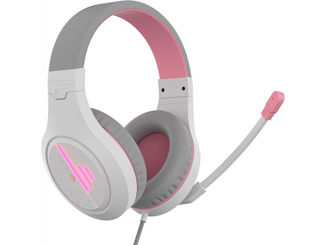 MEETION HP021WH GEJMERSKE HP STEREO Slušalice, BELO-PINK