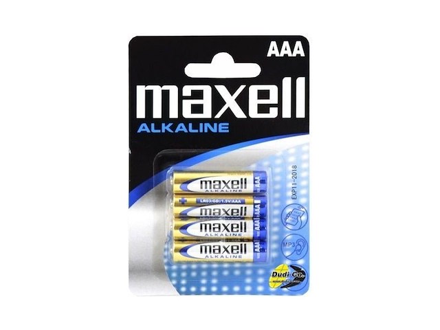 Maxell alkalna baterija AAA blister LR03