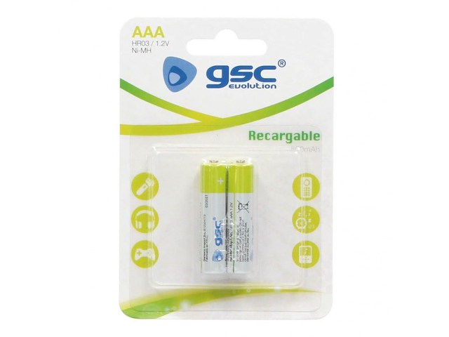 GSC PUNJIVA Baterija HR03 BLISTER AAA 1,2V 800mAh