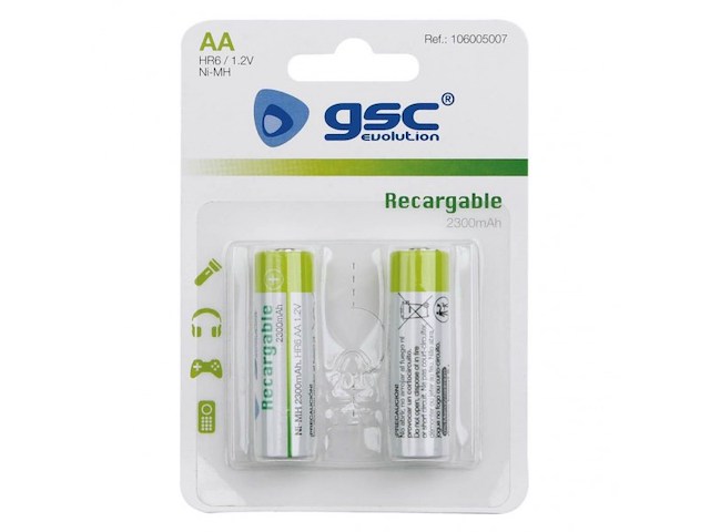 GSC PUNJIVA Baterija HR06 BLISTER AA 1,2V 2300mAh