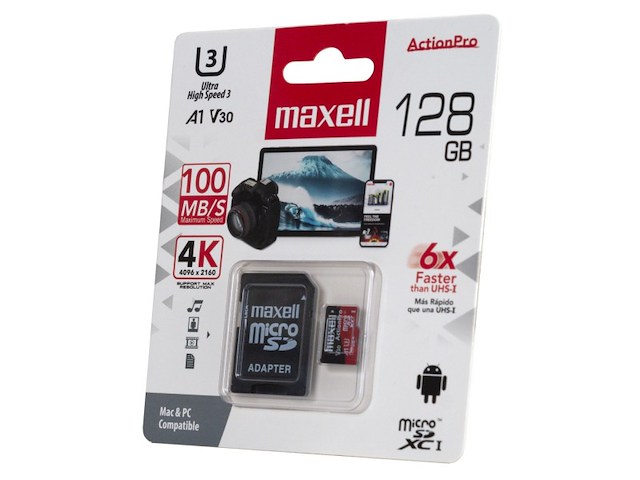 MAXELL Micro SDXC 128GB UHS-3 W