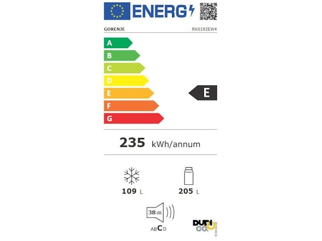 GORENJE RK6192EW4 KOMBINOVANI Frižider