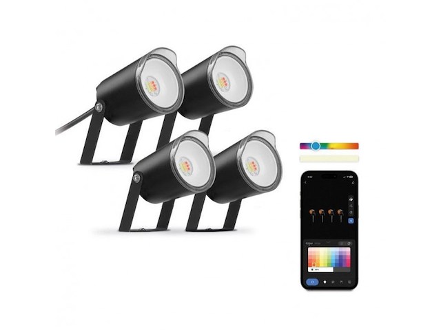 KSIX BXOUTL1 SMARTLED SPOLJAŠNJA Lampa set RGBIC+WKSIX 4KOM
