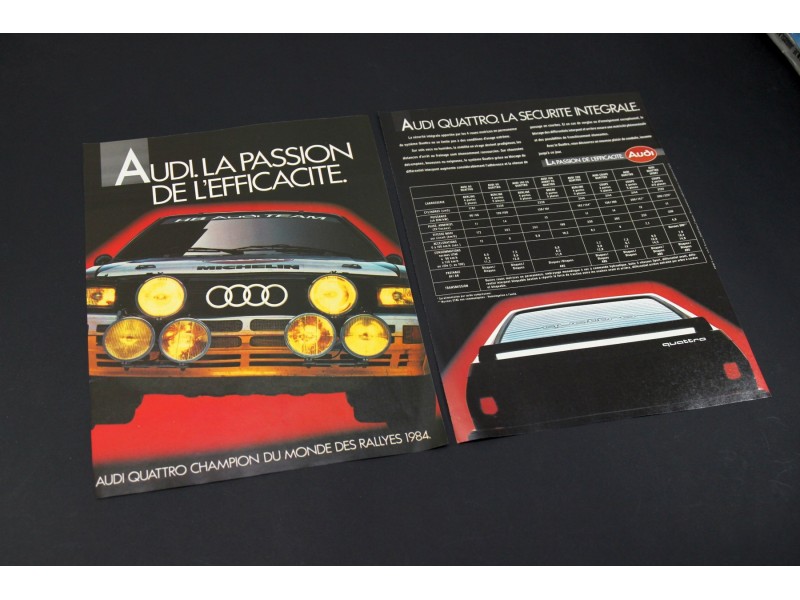 Audi Quattro champion rellyes 1984 (Reklama)