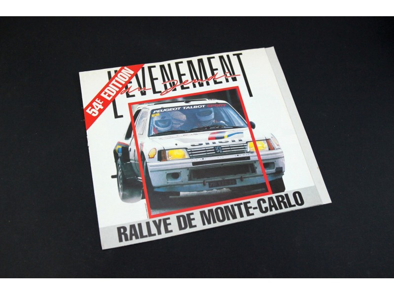 RALLYE DE MONTE-CARLO 1986/87 (Brosura)