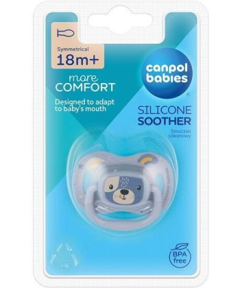 Canpol Babies silikonska varalica 18m+ Cute Animals Blue 34/926_blu