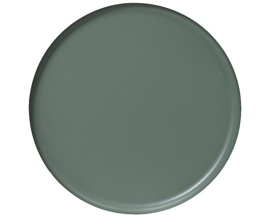 NG dekoracija - DECO PLATE IRON ROUND 42cm 389795 - Green - KMG