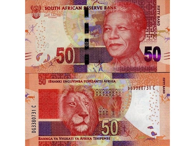 SOUTH AFRICA Južna Afrika 50 Rand 2016 UNC, P-140