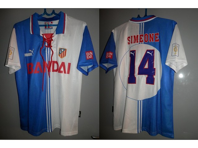 Atletico Madrid dres 1996-97 Diego Simeone 14 Gostujuć