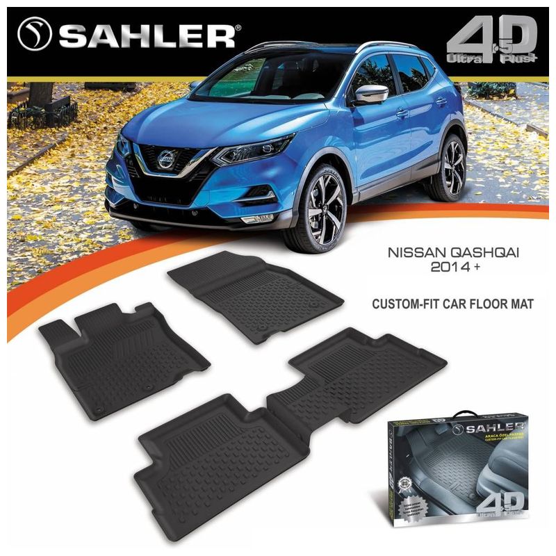 Gumene patosnice Nissan Qashqai II 2014-2021 SAHLER - crna