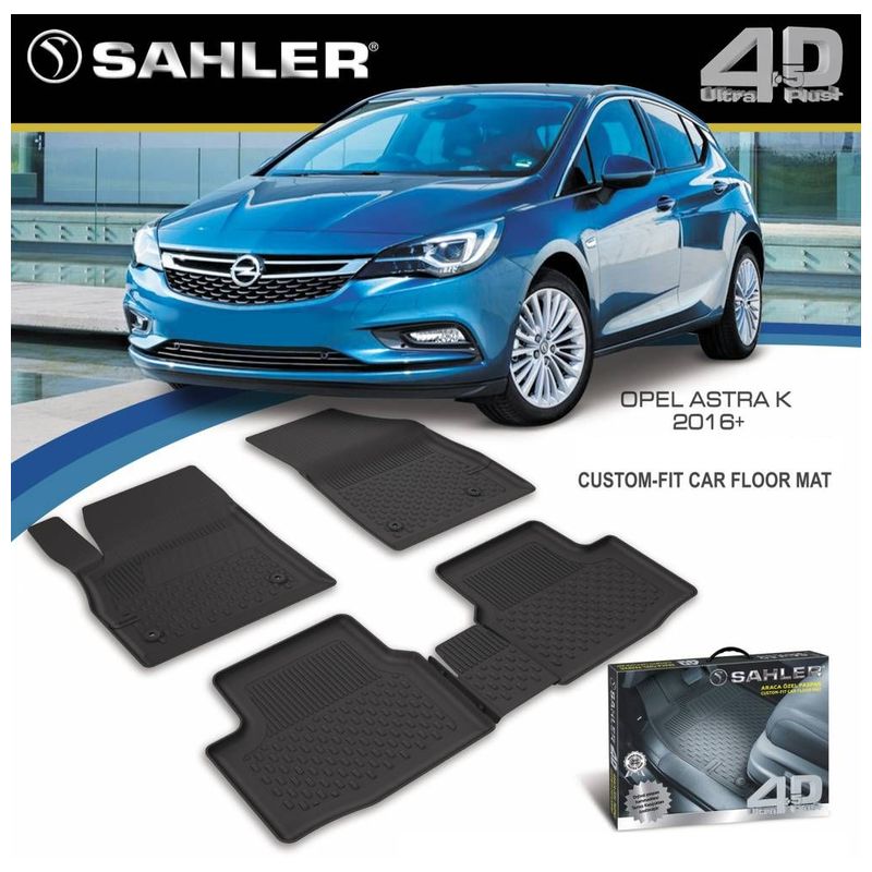 Gumene patosnice Opel Astra K HB / ST 2015-2022 SAHLER - crna