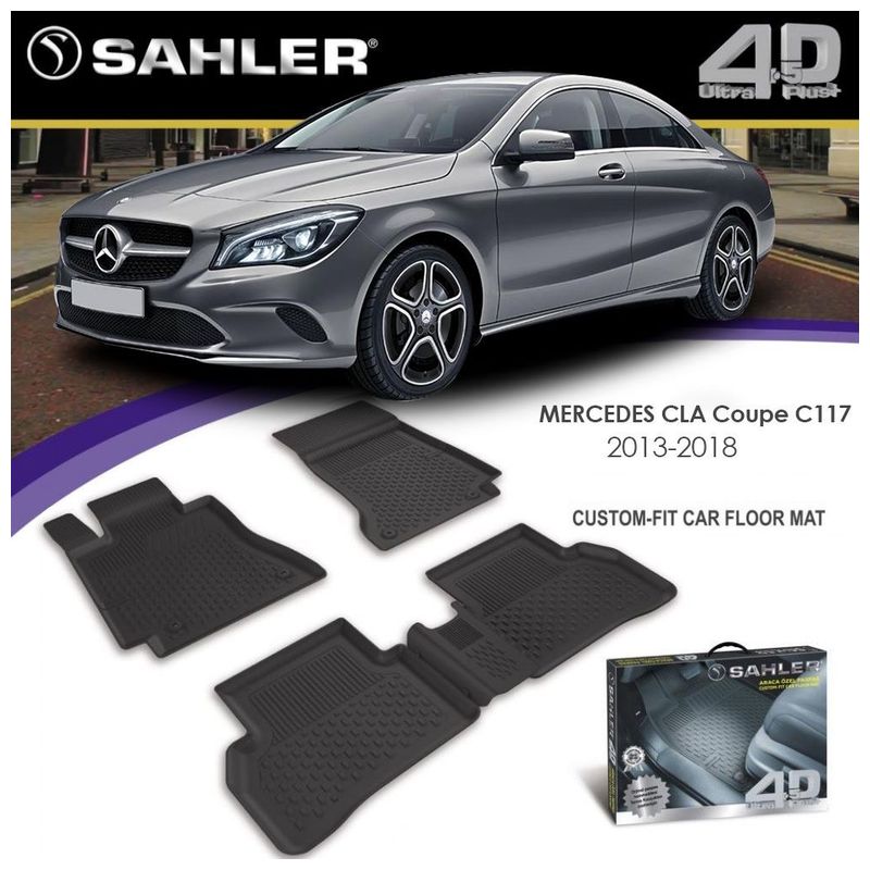 Gumene patosnice Mercedes CLA Coupe C117 2013-18 SAHLER - crna