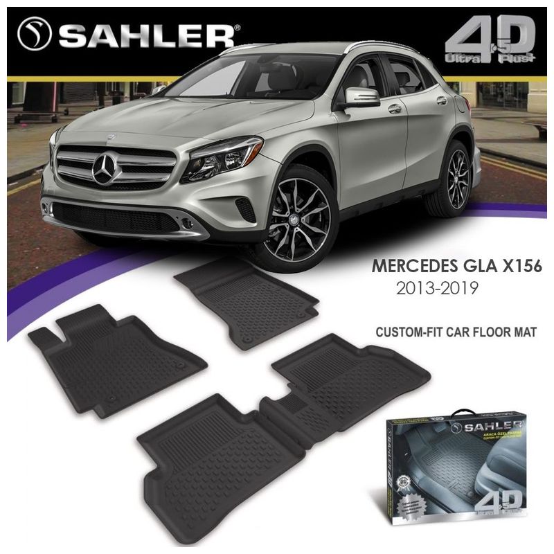 Gumene patosnice Mercedes GLA X156 2013-19 SAHLER - crna