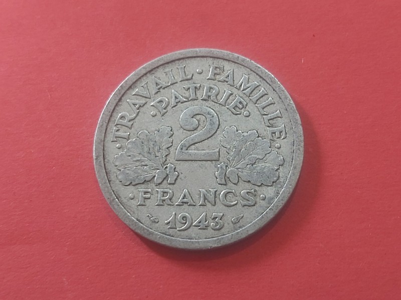 Francuska - 2 francs 1943 god