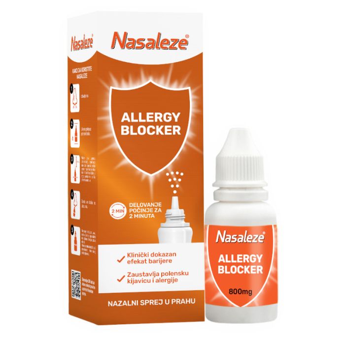 Nasaleze Allergy Blocker sprej za nos u prahu 800mg