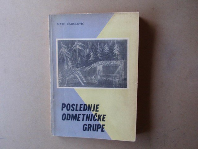 Mato Radulović - POSLEDNJE ODMETNIČKE GRUPE