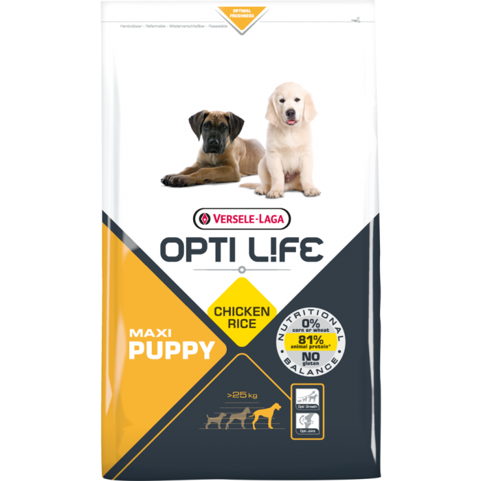 Opti Life: Hrana za štence velikih rasa Maxi Puppy, 12.5 kg