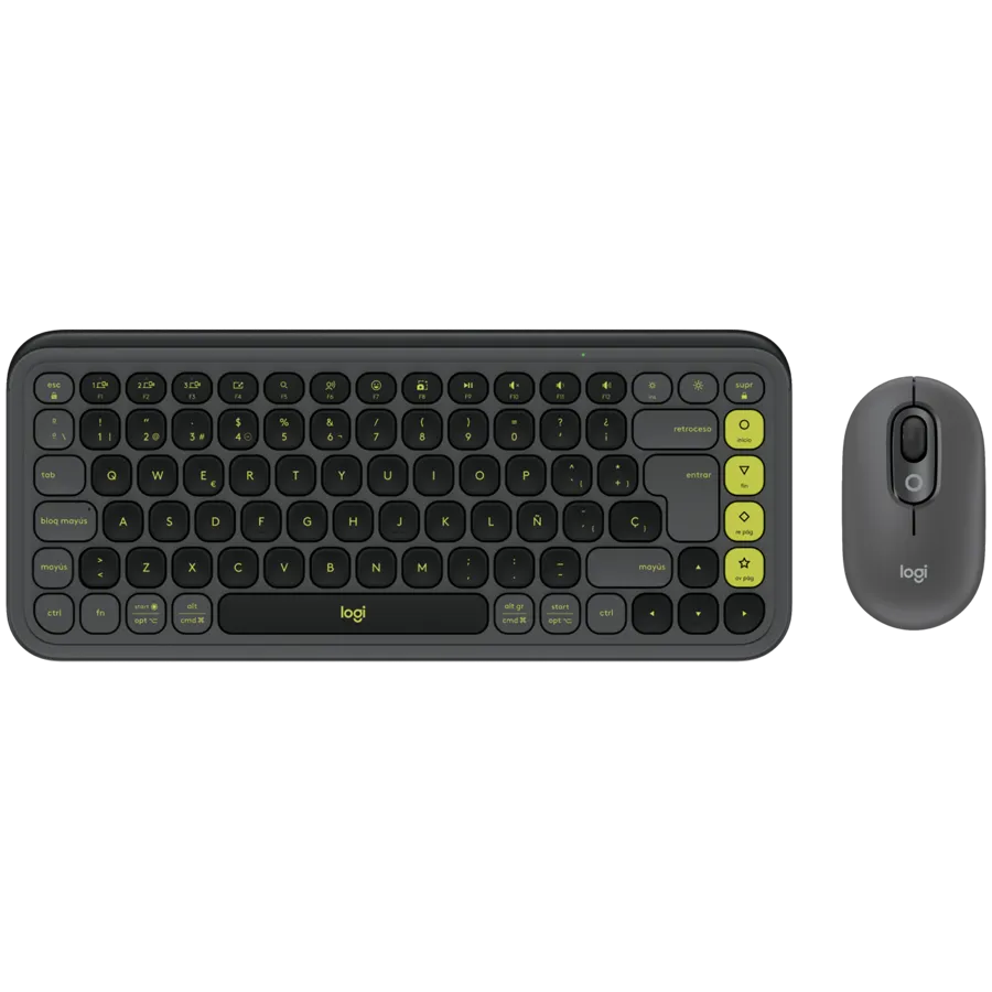 LOGITECH POP ICON COMBO - GRAPHITE - US INT'L - BT - INTNL-973