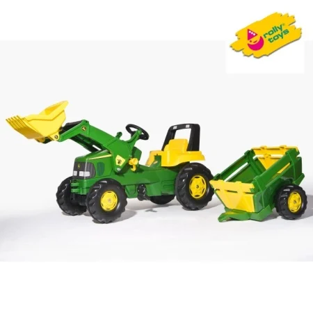 Traktor John Deere utovarivač sa prikolicom 811496