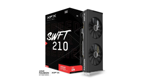 XFX AMD Radeon RX-7800XT SWFT210 16GB GDDR6, 2430 MHz 19.5 Gbps, 3x DP, 1x HDMI, 2x FAN 2.5 slot ( RX-78TSWFTFP )