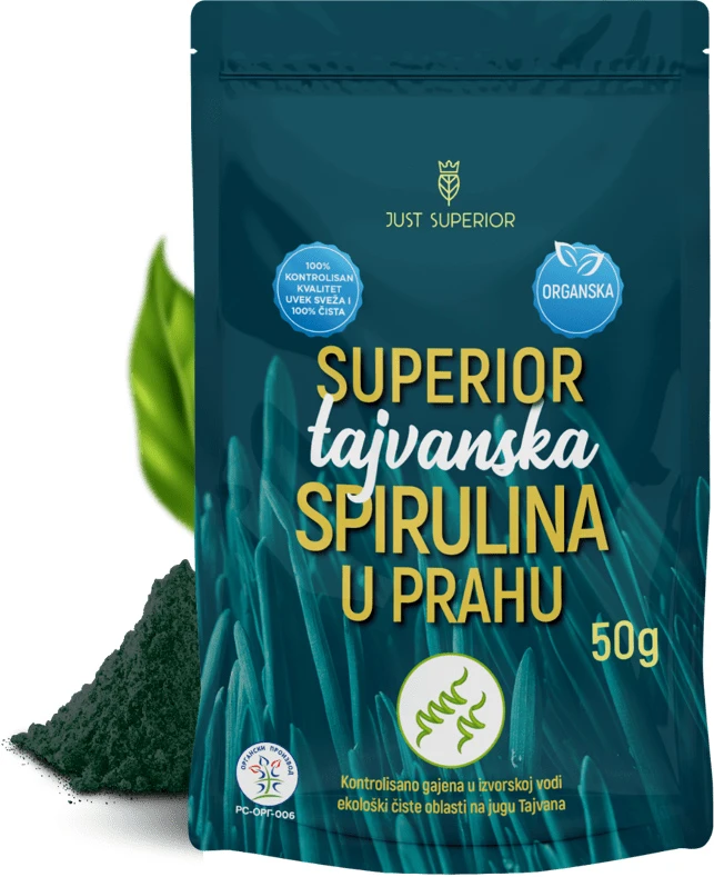 Spirulina u prahu (organski proizvod) 50 g Just Superior