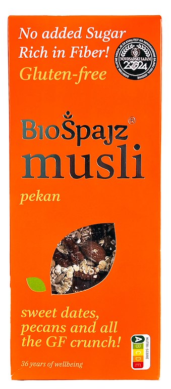 Musli urma & pekan bezglutenski 400 g Bio Špajz