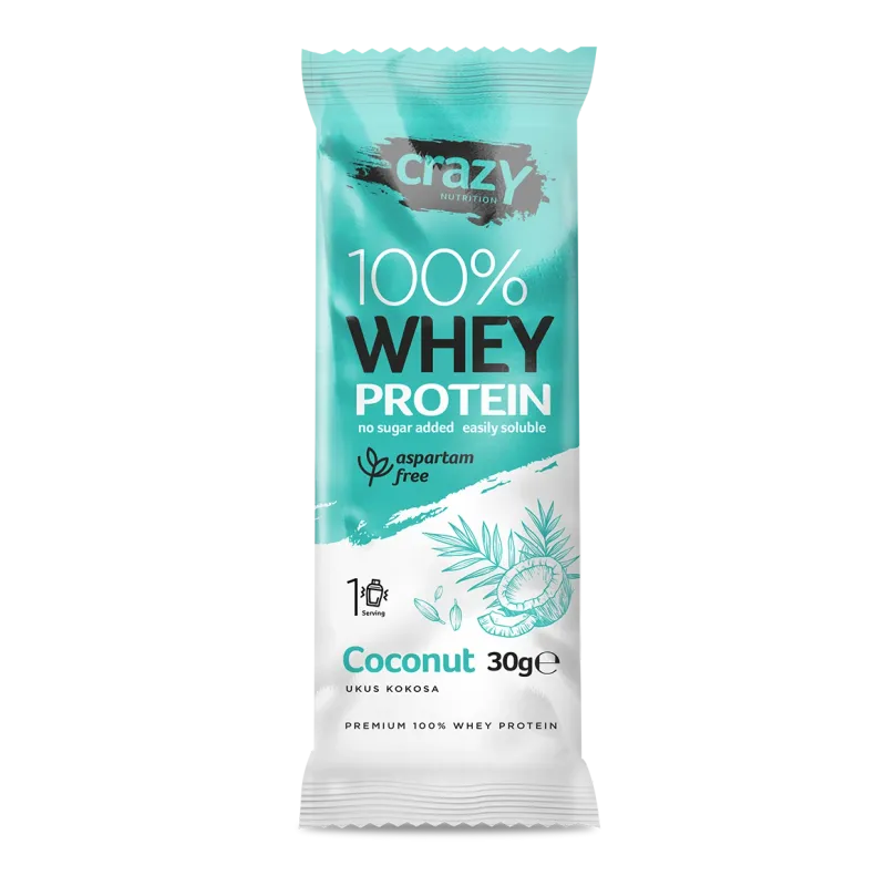 Whey protein kokos 30 g Crazy Nutrition