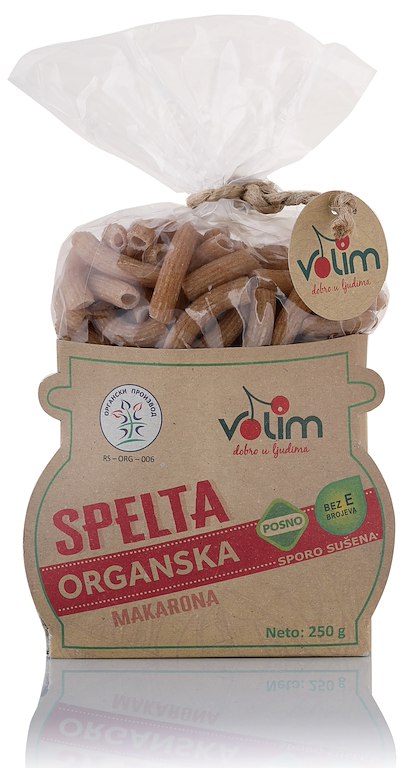 Testenina spelta makarona (organski proizvod) 250 g Volim