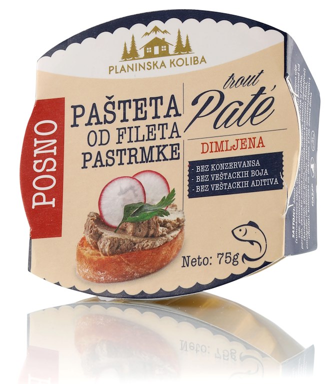 Pašteta od fileta pastrmke dimljena 75 g Planinska koliba