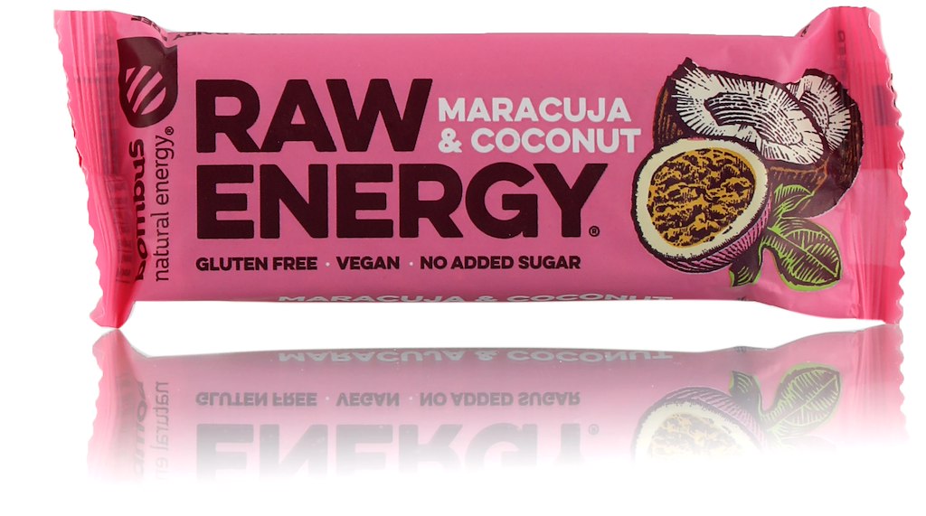 Raw energy marakuja i kokos - desert na bazi sušene urme (sert. bez glutena) 50 g Bombus