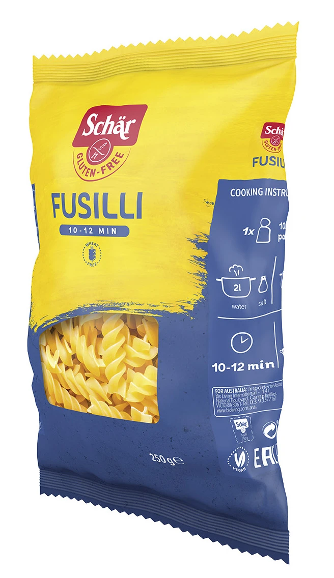 Testenina fusilli (sert. bez glutena) 250 g Schar