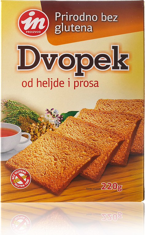 Dvopek od prosa i heljde (sert. bez glutena) 220 g Aleksandrija