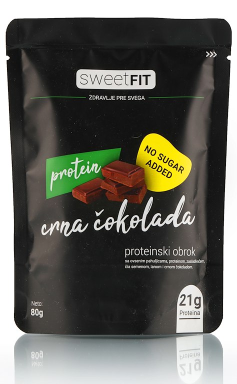 Proteinski obrok crna čokolada 80 g Sweetfit