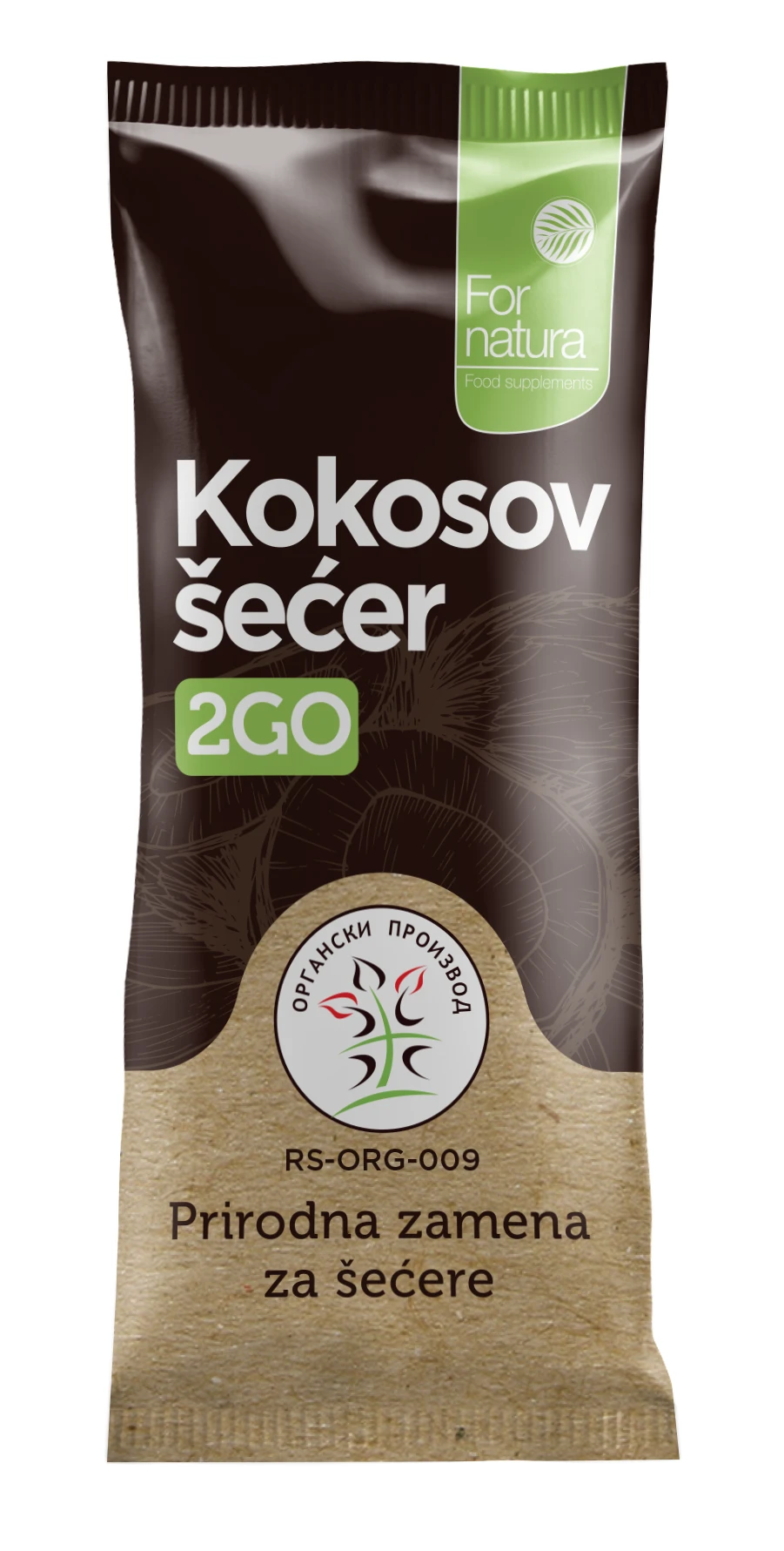 Kokosov šećer (organski poizvod) 4 g For Natura