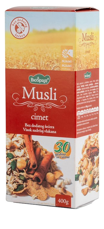 Musli - cimet 400 g Bio Špajz