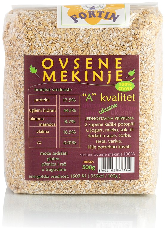 Ovsene mekinje 500 g Fortin