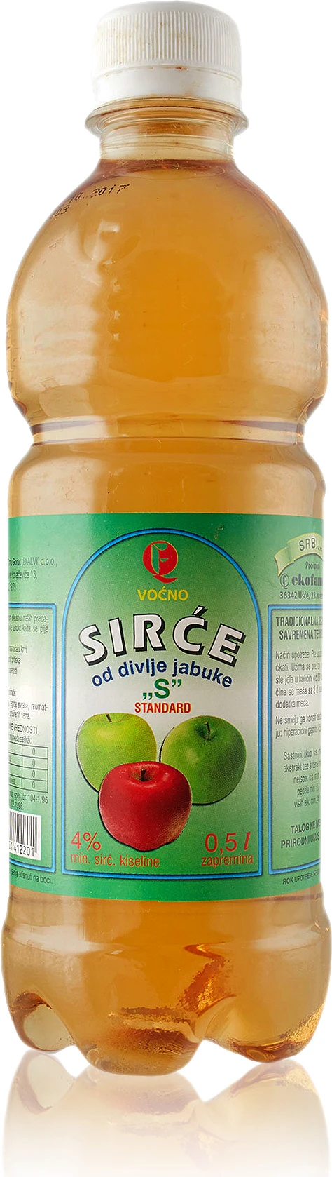 Sirće od divljih jabuka - standard 500 ml Ekofarm