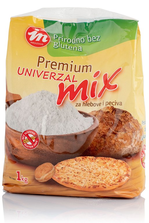 Univerzalna mešavina miks premijum za hlebove i peciva (sert. bez glutena) 1 kg Aleksandrija