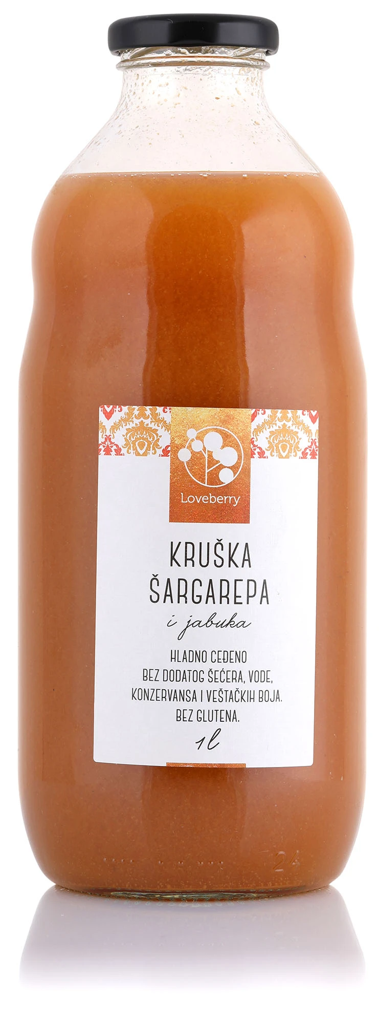 Sok od kruške, šargarepe i jabuke 1 l Loveberry