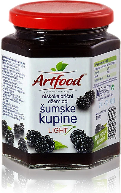 Niskokalorični džem od kupina light 300 g Artfood