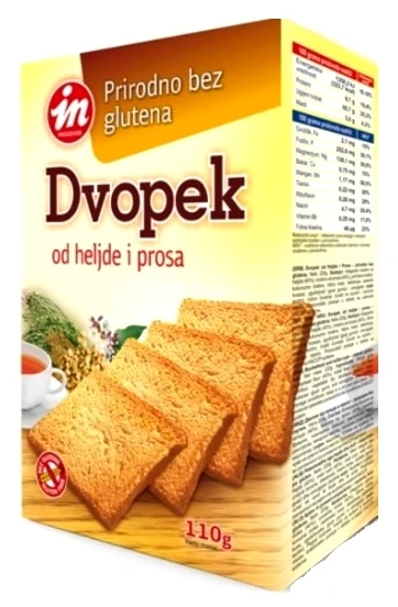 Dvopek od heljde i prosa (sert. bez glutena) 110 g Aleksandrija