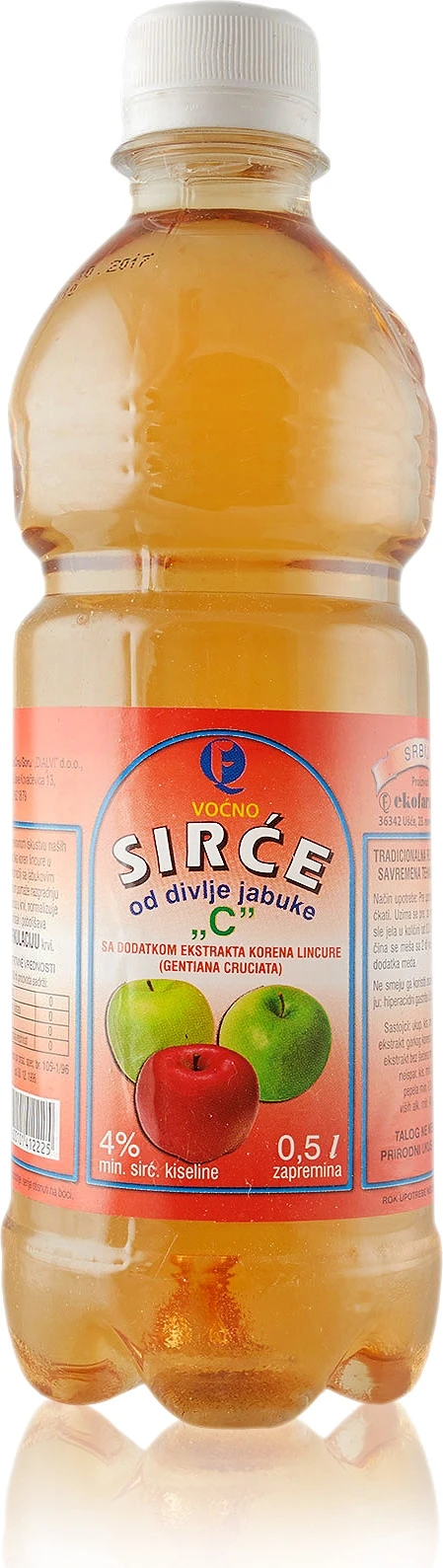 Sirće od divlje jabuke - C sa dodatkom ekstrakta korena lincure 500 ml Ekofarm