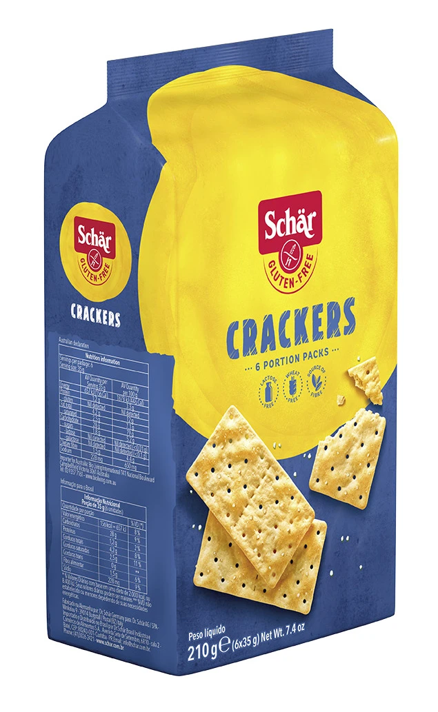 Krekeri (sert. bez glutena) 210 g Schar