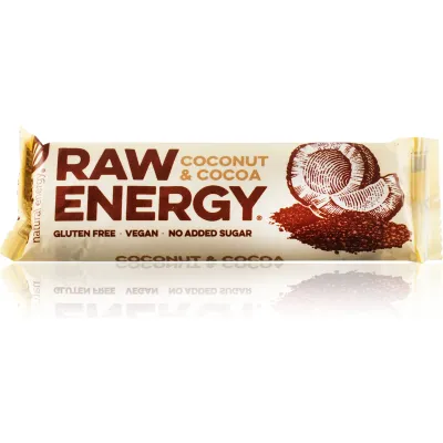 Raw Energy kokos i kakao - desert na bazi sušene urme (sert. bez glutena) 50 g Bombus